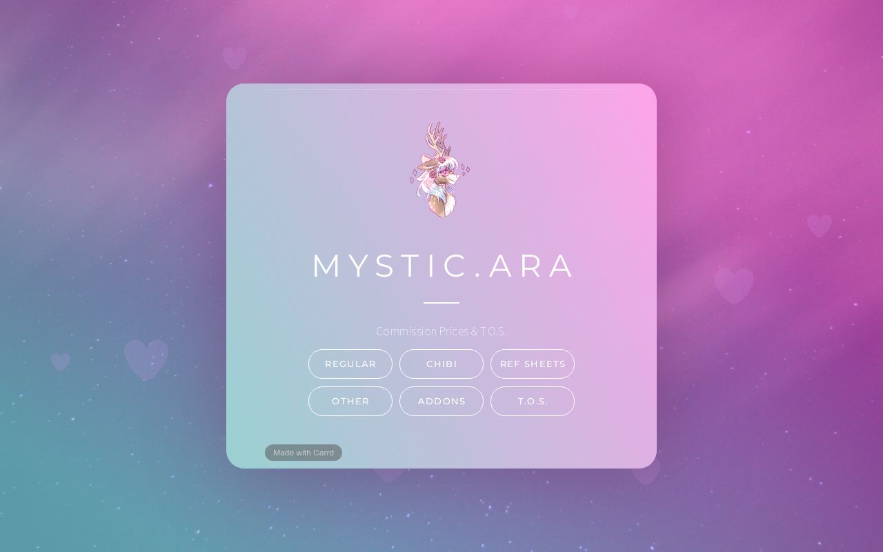 Mystic Ara - Commission Prices